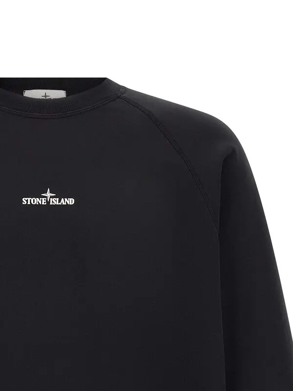 Stone Island Printed Sweatshirt - Black