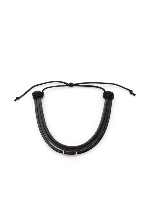 Saint Laurent Cassandre Leather Bracelet - Multicolor