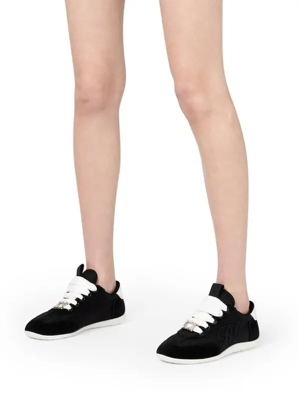 ROGER VIVIER Viv Low Suede Sneakers