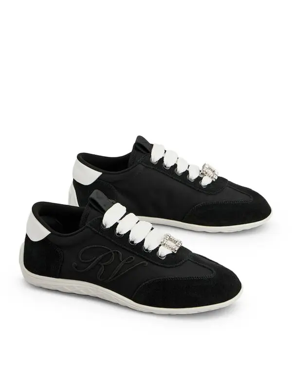 ROGER VIVIER Viv Low Suede Sneakers