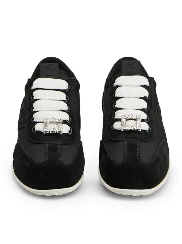ROGER VIVIER Viv Low Suede Sneakers