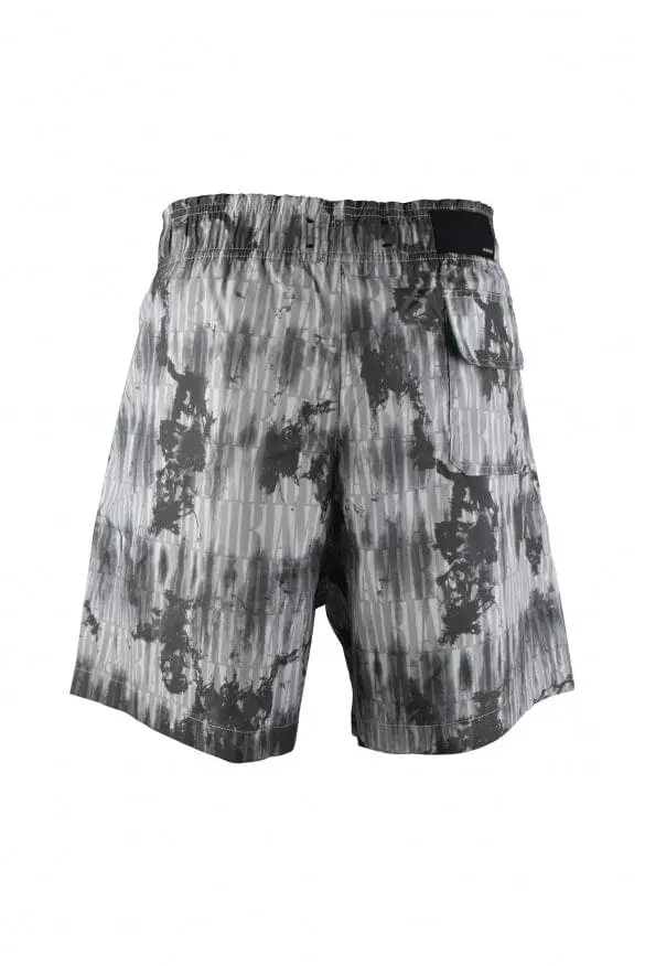 Amiri Tie And Dye Swim Shorts - Gray