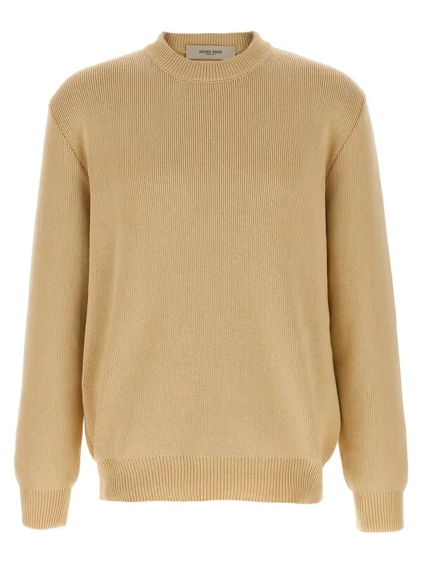 GOLDEN GOOSE Davis Cotton Blend Sweater - Cream