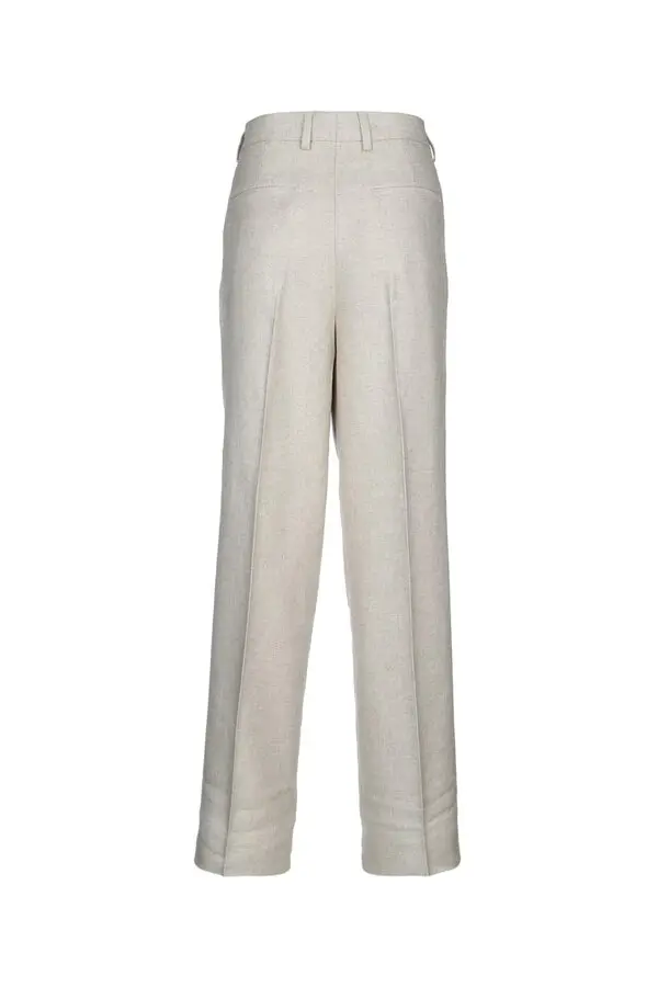 TOTEME Double-pleat Straight Trousers - Multicolor