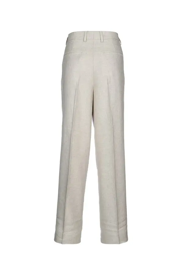 TOTEME Double-pleat Straight Trousers - Multicolor