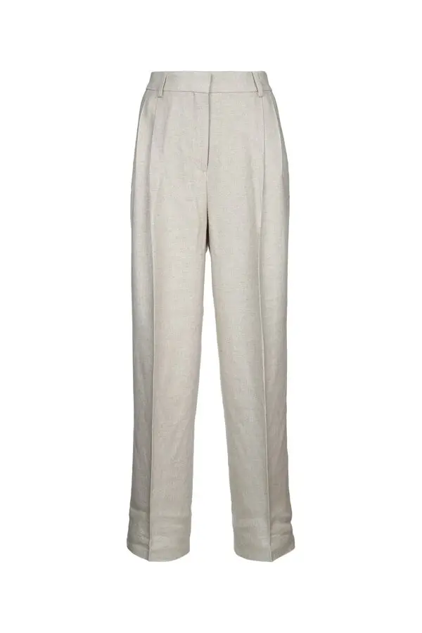 TOTEME Double-pleat Straight Trousers - Multicolor