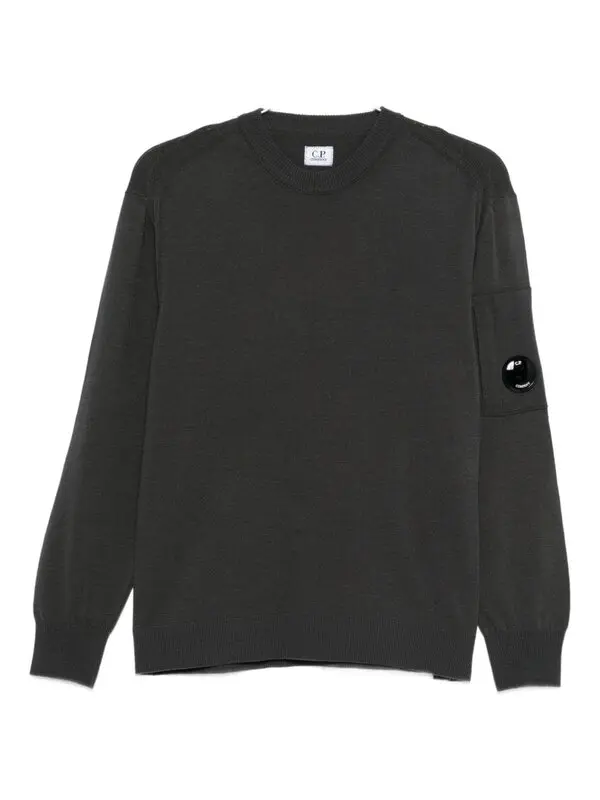 C.P. COMPANY Logo Wool Crewneck Sweater