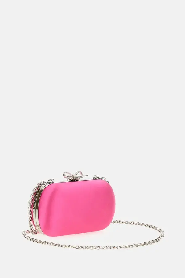 SELF-PORTRAIT Satin Clutch Bag - Multicolor