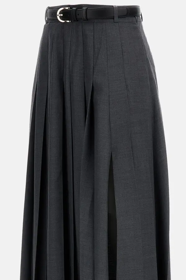 SELF-PORTRAIT Pleated Maxi Skirt