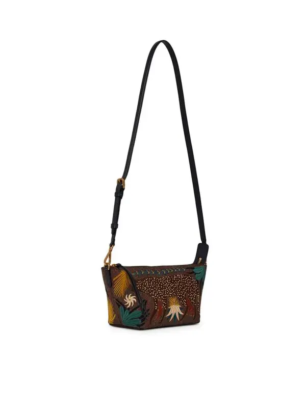 Etro X Tabby Booth Arnica Shoulder Bag With Embroidery - Brown