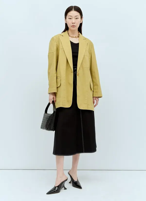 Max Mara Oversized Canvas Blazer