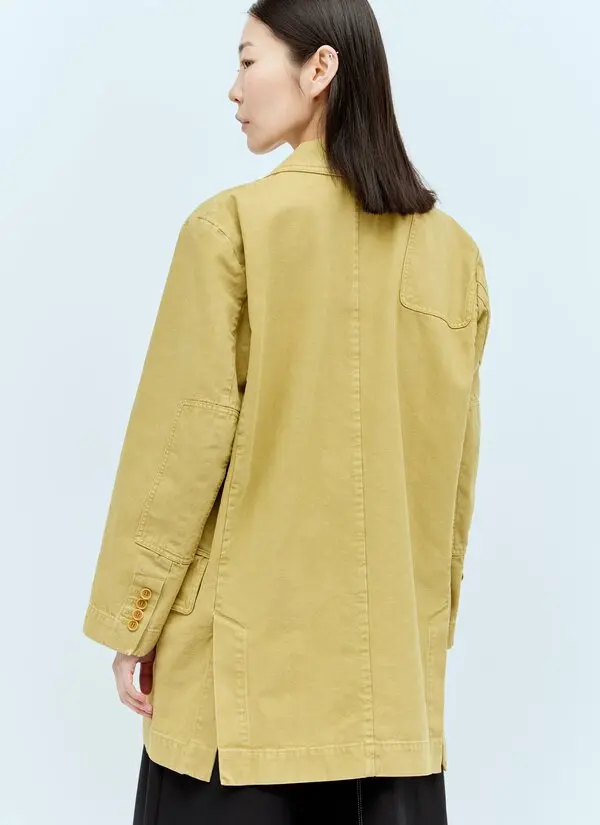 Max Mara Oversized Canvas Blazer