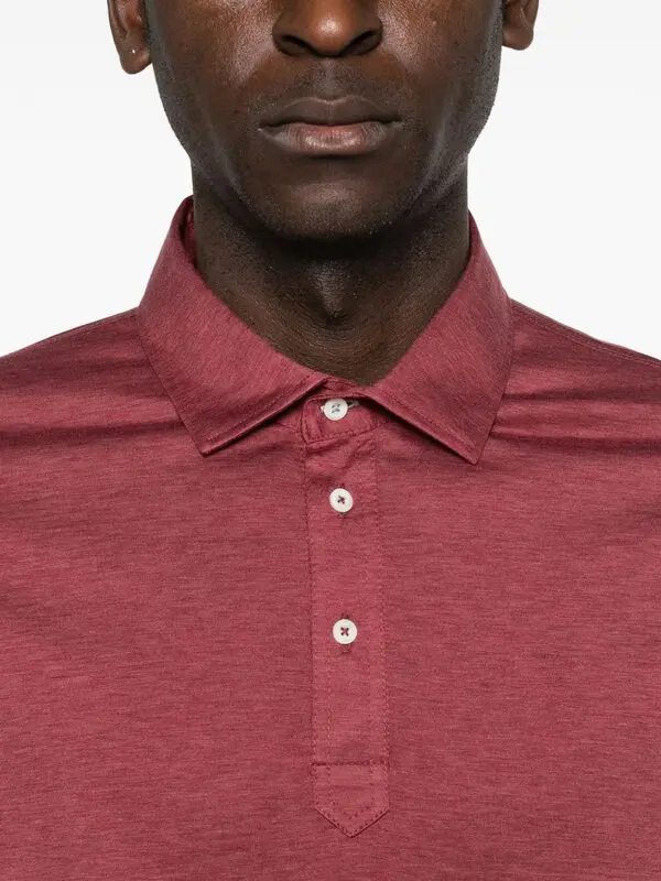 Brunello Cucinelli Silk And Cotton Polo Shirt