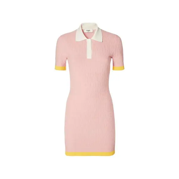 Fendi Short Sleeve Day Dress - Pink
