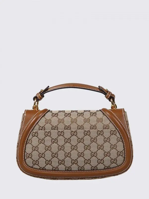 Gucci Blondie Medium Gg Fabric And Leather Handbag With Detachable Strap - Cream