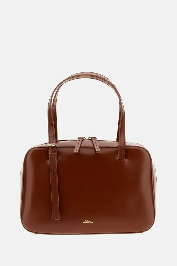 A.p.c. Virginie Smooth Leather Box Bag - Multicolor