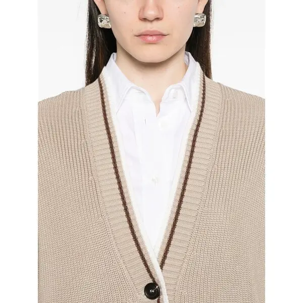 Brunello Cucinelli Neutrals Knitwear Cardigans