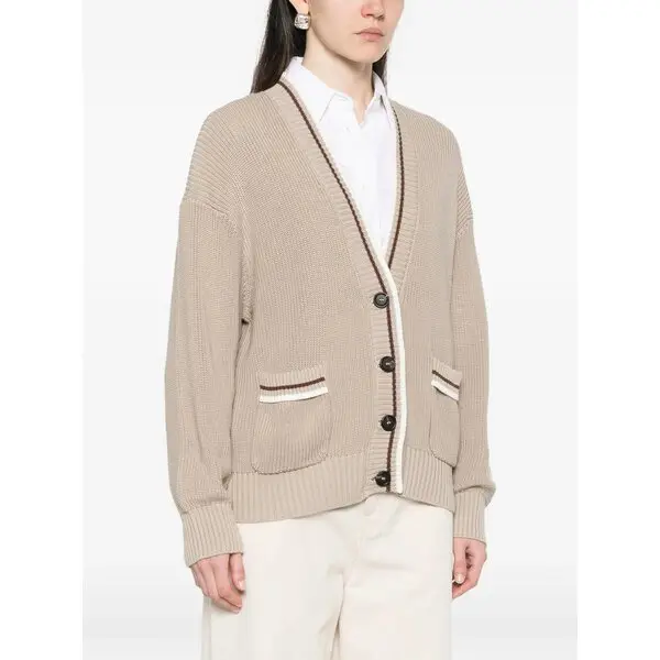 Brunello Cucinelli Neutrals Knitwear Cardigans