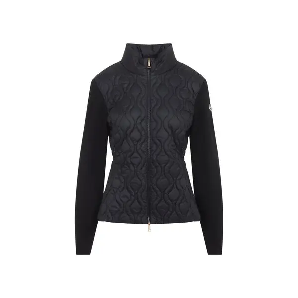 Moncler Quilted Zip-up Cardigan