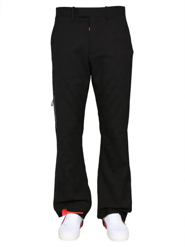 Off-White Low Fit Trousers - Black