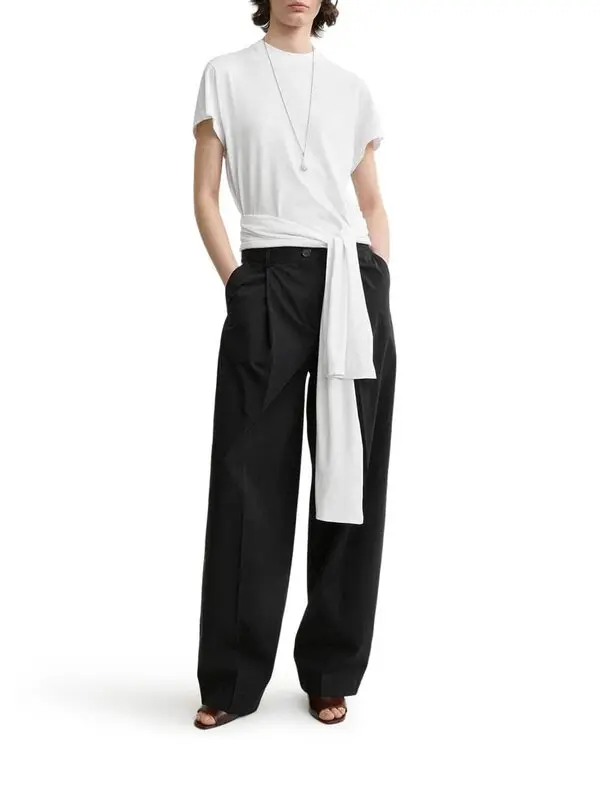 TOTEME Single-pleated Cotton Trousers