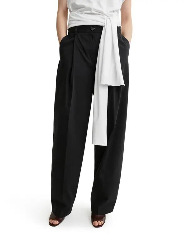 TOTEME Single-pleated Cotton Trousers