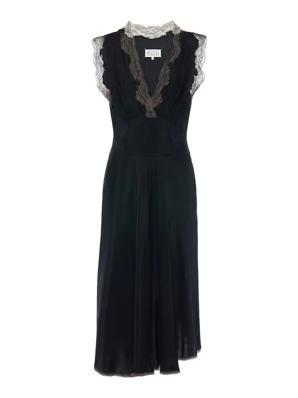 MAISON MARGIELA Silk Midi Dress