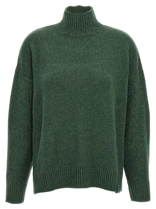 Victoria Beckham Convertible Wool-cashmere Sweater - Green