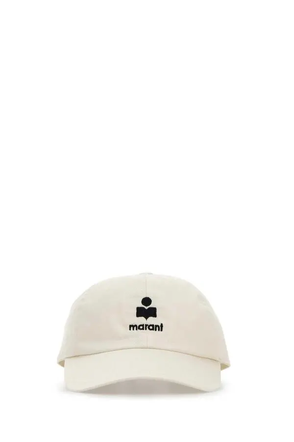 Isabel Marant Étoile Ivory Cotton Tomas Baseball Cap