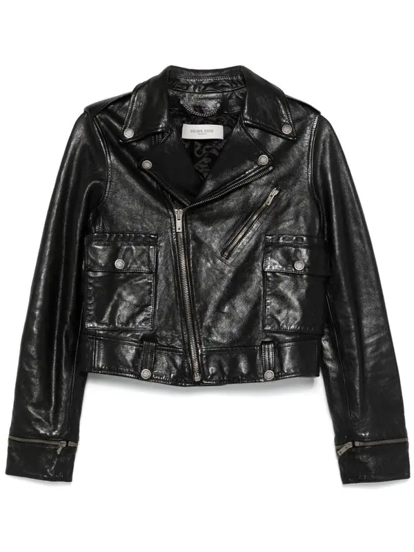 GOLDEN GOOSE Leather Jacket - Multicolor