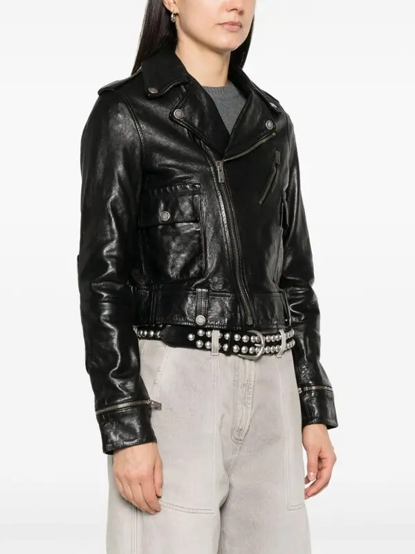 GOLDEN GOOSE Leather Jacket - Multicolor