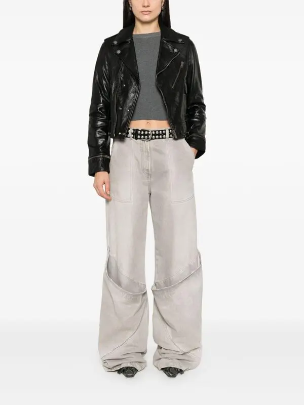 GOLDEN GOOSE Leather Jacket - Multicolor
