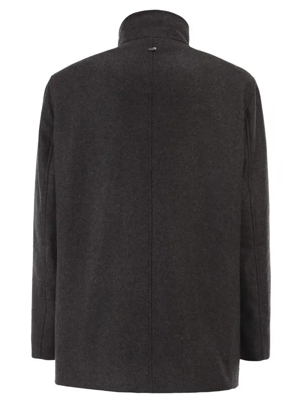 Herno Double-breasted Coat In Wool Blend