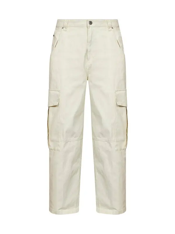 AMI Paris Cotton Baggy-fit Cargo Trousers - Multicolor