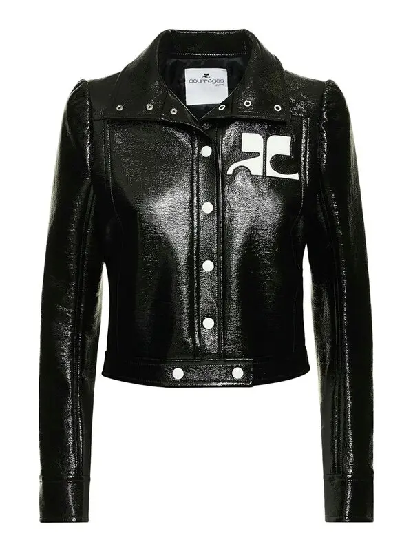 COURREGES Vinyl Jacket - Black