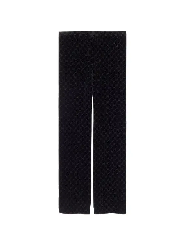 Gucci Gg Velvet Trousers - Multicolor