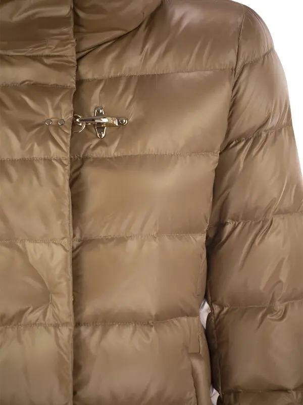 FAY Long Down Jacket With Hook