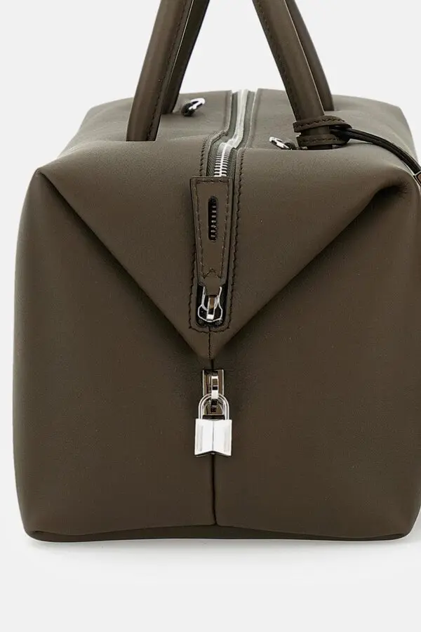 Max Mara Medium Calfskin Leather Holdall Cargo Bowling Bag - Multicolor