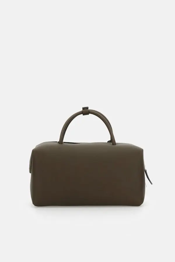 Max Mara Medium Calfskin Leather Holdall Cargo Bowling Bag - Multicolor
