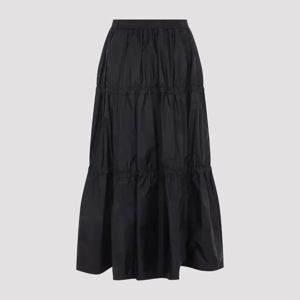 Moncler Technical Polyamide Maxi Skirt - Black