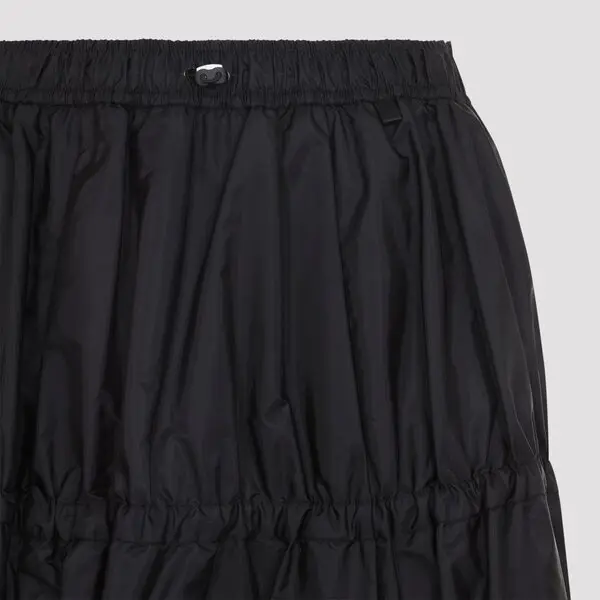 Moncler Technical Polyamide Maxi Skirt - Black