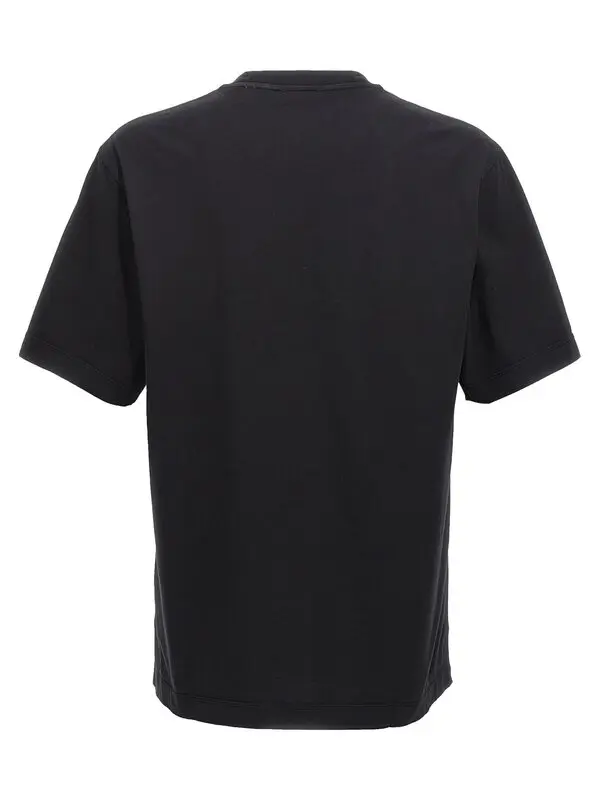 Burberry Logo Embroidery T-shirt - Black