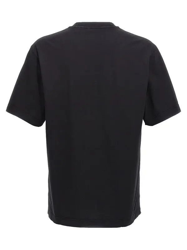 Burberry Logo Embroidery T-shirt - Black