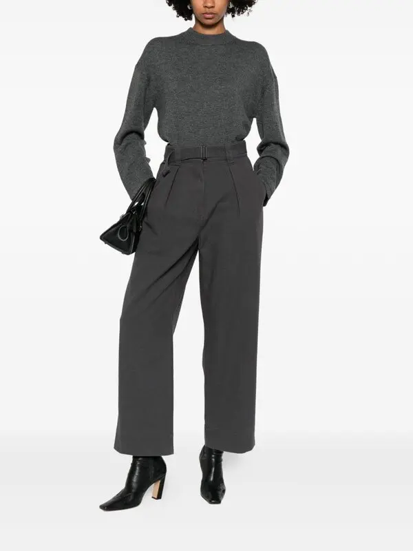 Max Mara Crew Neck Sweater In Cashmere Wool - Multicolor