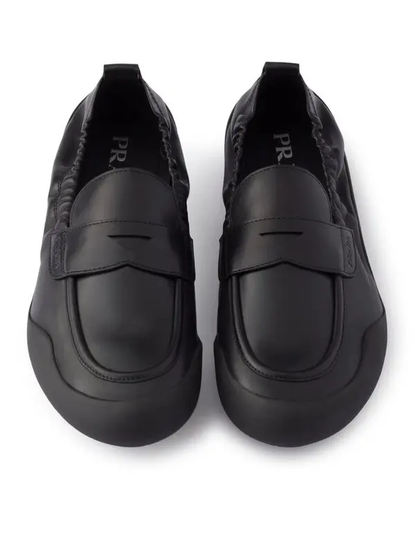 Prada Speedrock Leather Loafers