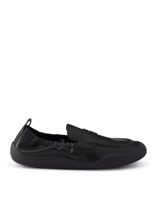 Prada Speedrock Leather Loafers - Black