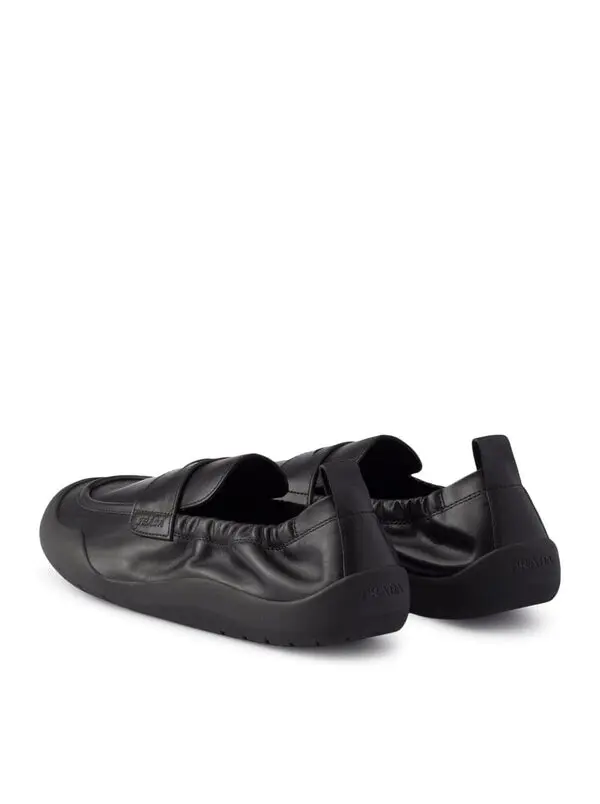 Prada Speedrock Leather Loafers - Black