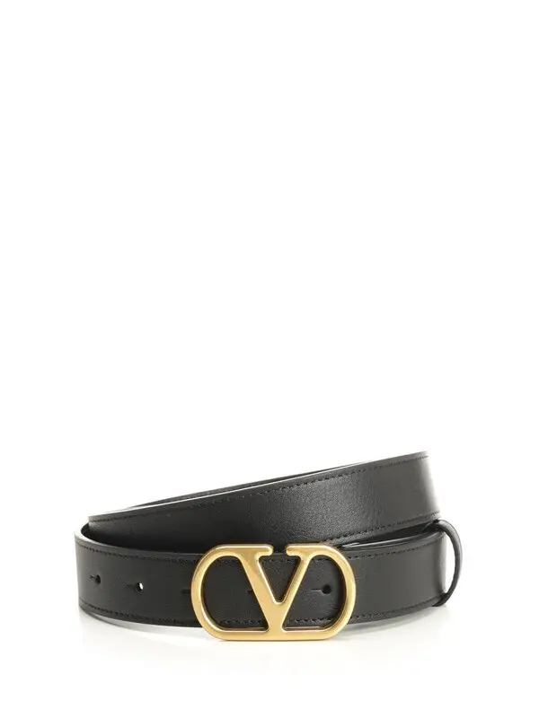 Valentino Garavani Vlogo Signature Belt - Black