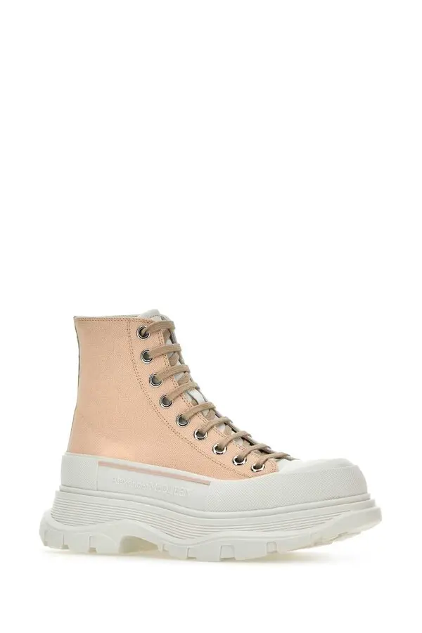 Alexander McQueen Skin Canvas Tread Slick Sneakers - Pink