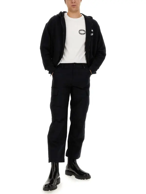 Moschino Zip Up Sweatshirt